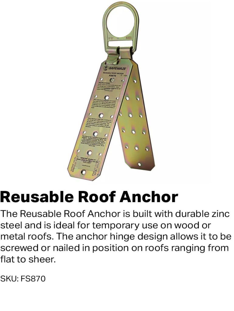 FS870_Reusable Roof Anchor - Williams Equipment