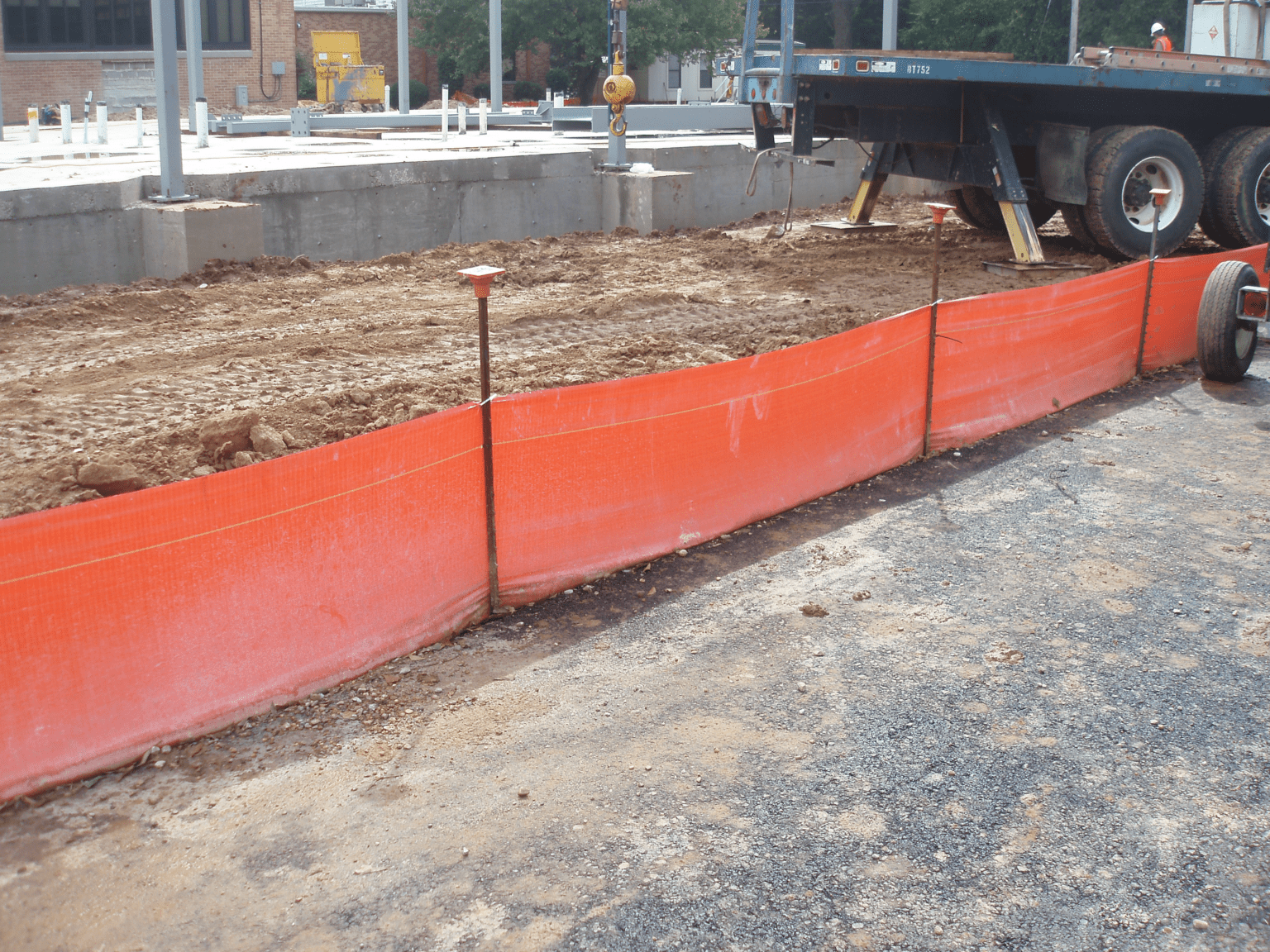 Orange Silt Fence 1 - Williams Equipment